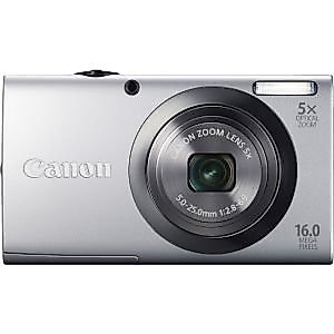 Canon PowerShot A2300 16.0 MP Digital Camera with 5x Optical Zoom (Silver)