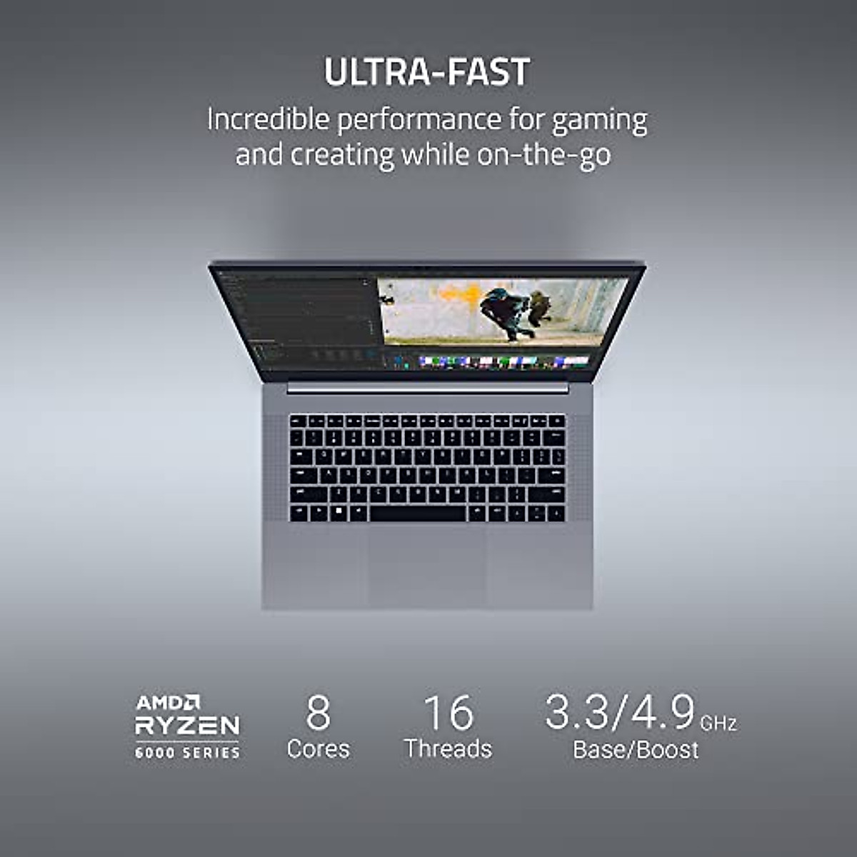 Razer Blade 14 Gaming Laptop: AMD Ryzen 9 6900HX - NVIDIA GeForce RTX 3070 Ti - 14" QHD 165Hz - 16GB DDR5 RAM - 1TB PCIe SSD - Windows 11 - Ultra-Thin - CNC Aluminum - Chroma RGB - Mercury