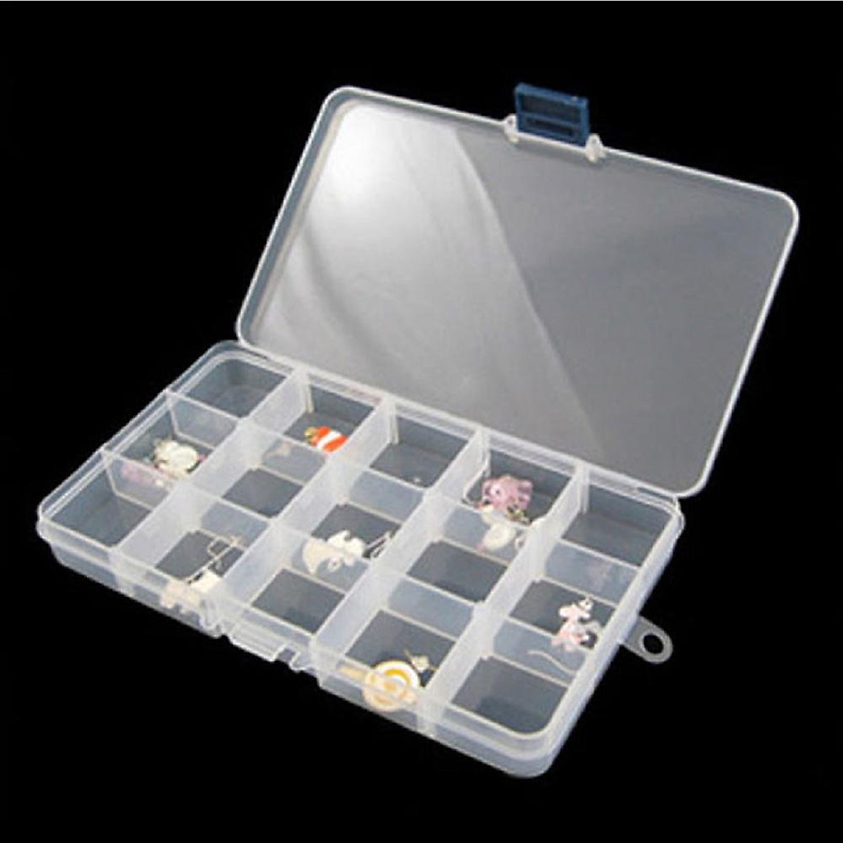 Storage Case Box,IEason Storage Case Box Holder Container Pills Jewelry Nail Art Tips 15 Grids