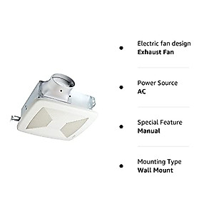Broan-NuTone ENERGY STAR Certified LP110 Bath Fan, Medium, White