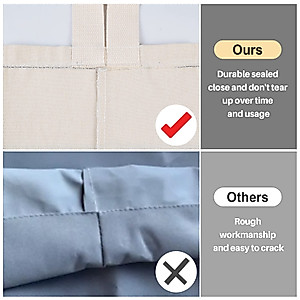 Plastic Bag Holder, Canvas Grocery Bag Holder Dispenser, Wall Mount Shopping Trash Bag Storage Organizer for Home Kitchen