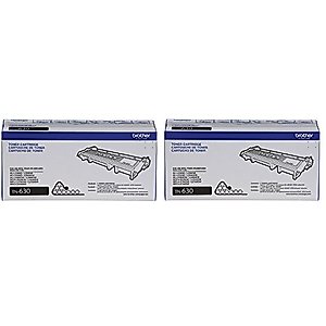 Brother Genuine Mono Laser Toner Cartridge, 2 Count