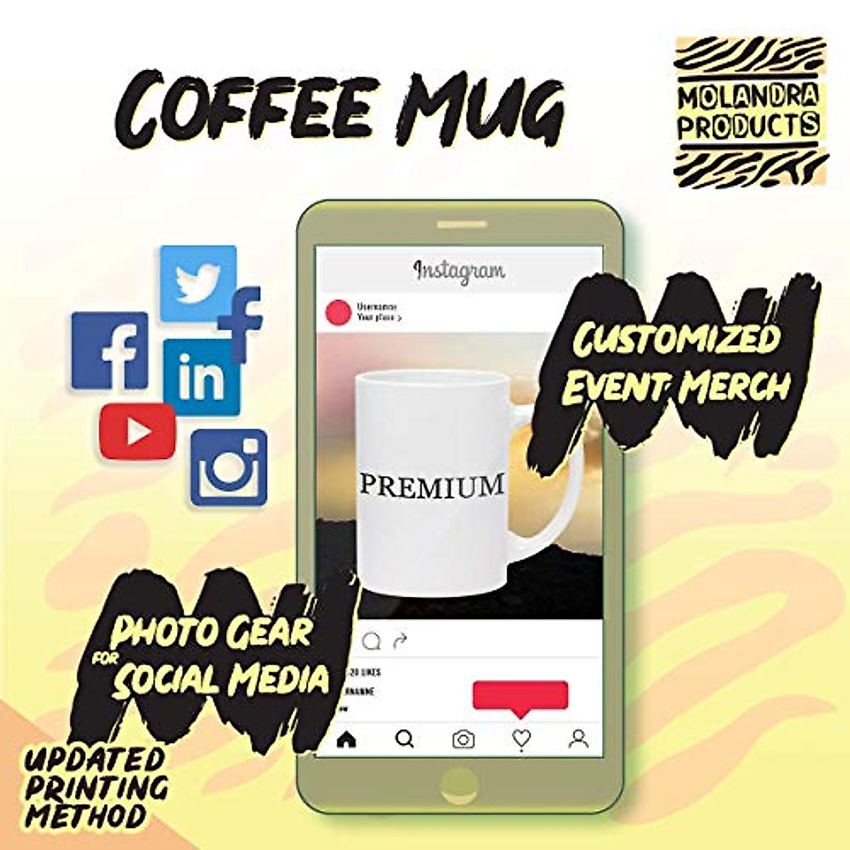 Molandra Products got stanly? - 14oz White Ceramic Statesman Coffee Mug