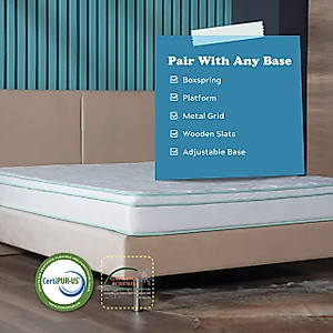 8 Inch Twin size Mattresses, New Memory Foam Hybrid Twin Mattress in a Box, Individual Pocket Spring Breathable Comfortable for Sleep Supportive and Pressure Relief, Medium Firm Mattresses (Twin)