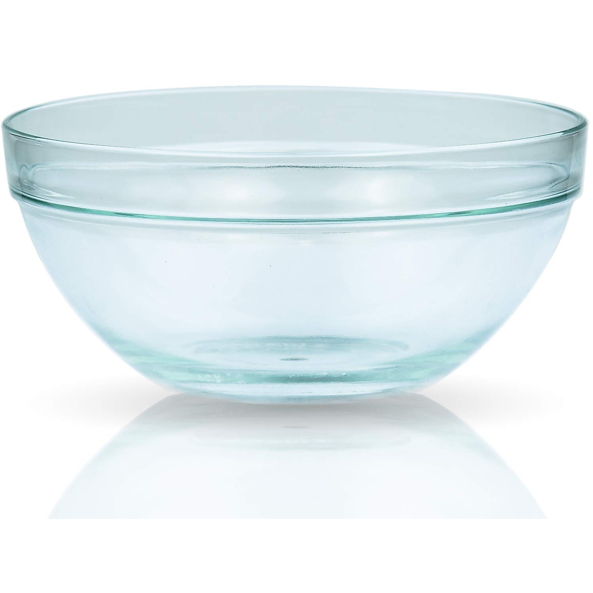 Stackable Glass Lunch Bowls/Multi Purpose Food Containers with Multi Color Lids - 5 Piece Set