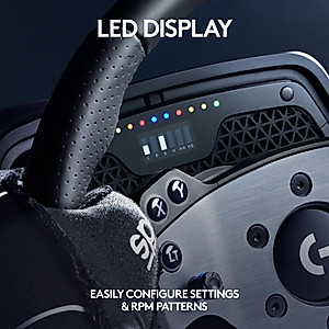 Logitech G PRO Racing Wheel for PC, Direct Drive 11 Nm Force, TRUEFORCE Force Feedback, Magnetic Gear Shift Paddles, Dual Clutch, OLED Display, Quick Release, PRO Button Layout