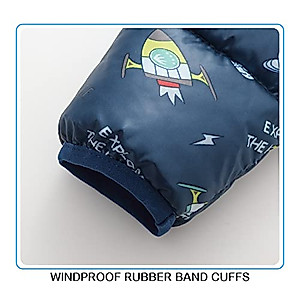 Srkrando Baby Outerwear Fleece Jacket Toddler Boys Puffer Coats Kids Winter Clothes 4t 5t