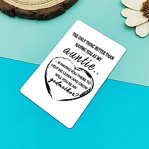 Godmother Gift Godmother Engraved Wallet Card Gifts Godmother Proposal Gift First Communion Gift Godmother Announcement Gifts Baptism Keepsake Gifts Mothers Day Birthday Gifts Godmother Asking Gift