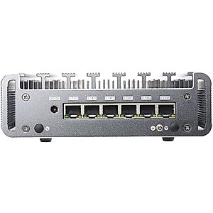 Partaker Firewall Micro Appliance, Fanless Mini PC, Network Router, OPNsense, Intel Core i7 1165G7, 6 Gigabit Nics, AES-NI, HD, COM, (DDR4 8G RAM/128G SSD)