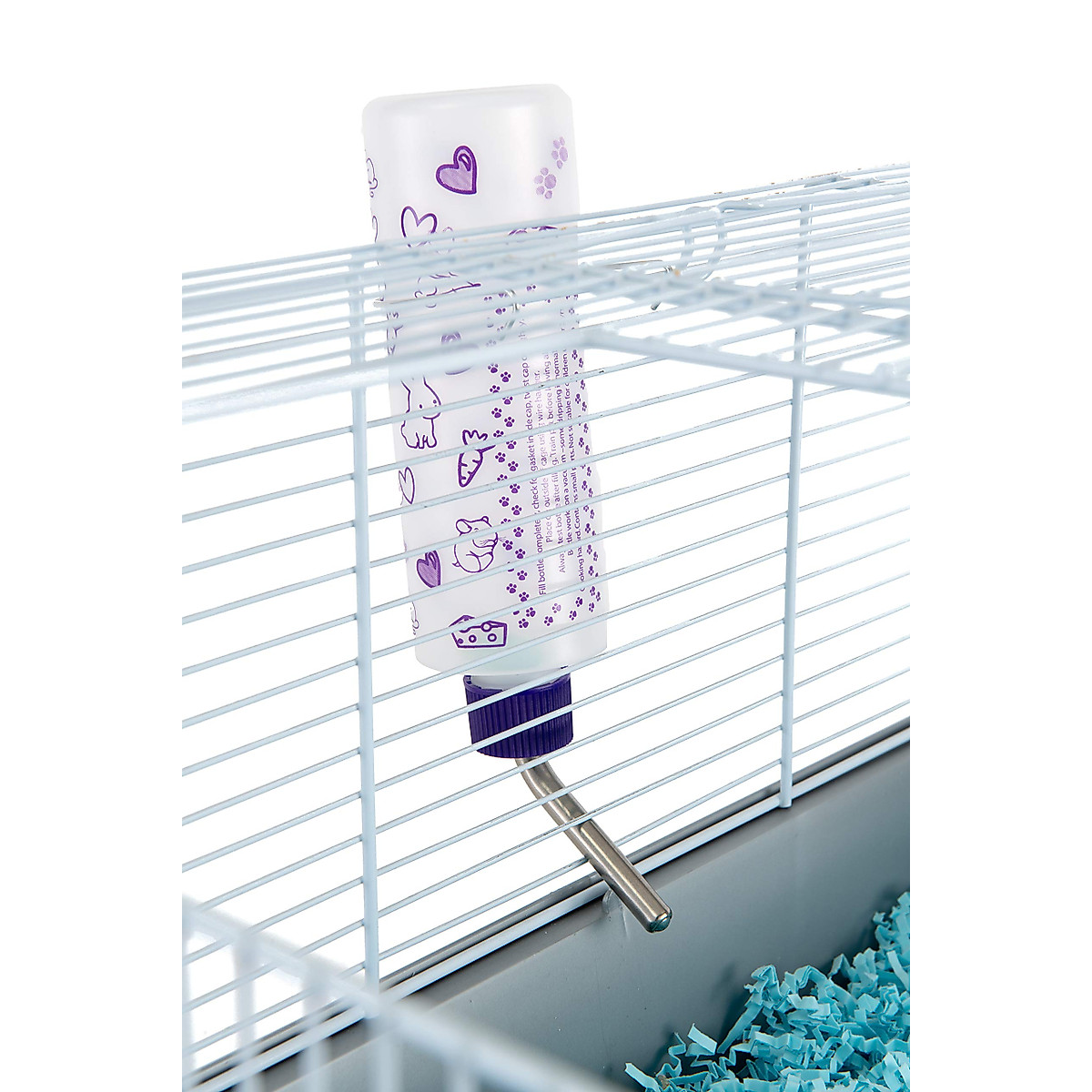 Lixit Original Super Seal Water Bottle for Rabbits, Cats, Ferrets, Hamsters, Guinea Pigs, Gerbils and Other Small Animals. (8 Ounce (Pack of 1), Frosted)