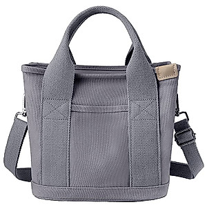Small Tote Bag with Zipper Tote Bag for Women Canvas Crossbody Bag Shoulder Bag Satchel Hobo Bag Messenger Bag 2023
