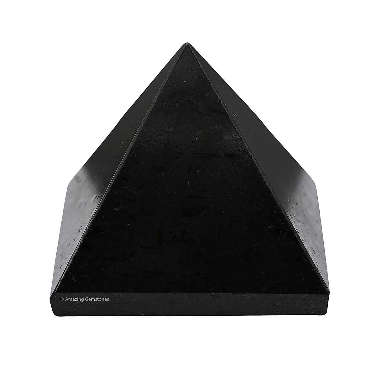 Black Tourmaline Pyramid Crystal Healing Stones - 2" Great Pyramid Figurine of Natural Stone Pyramid for Meditation, Reiki, Chakra Balancing and Crystal Pyramids Grid