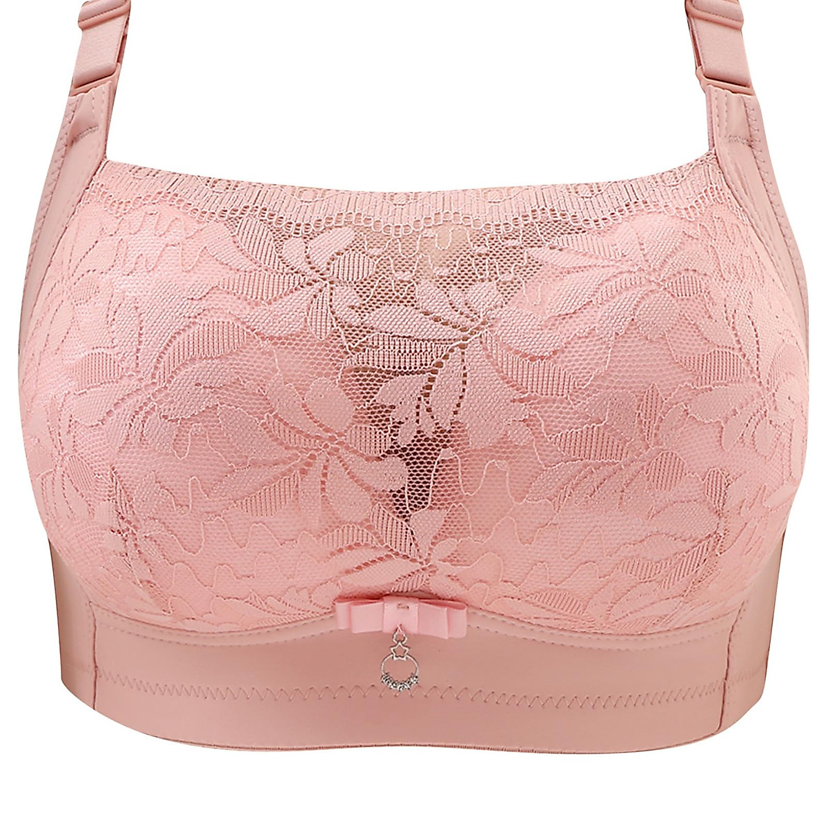 Lace Bras for Women Sexy Underwear No Underwire Push Up Bra Plus Size Wirefree Full Coverage Comfort Everyday Bralette Everyday Bras for Women Camisetas De Yoga para Pink