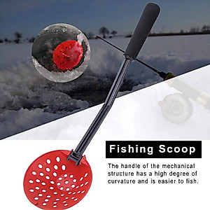 OUKENS Other Fishing Tools and Accessories Fishing Scoop, 2pcs Fishing Tackles & Equipment Foldable Plastic Non-Slip Winter Ice