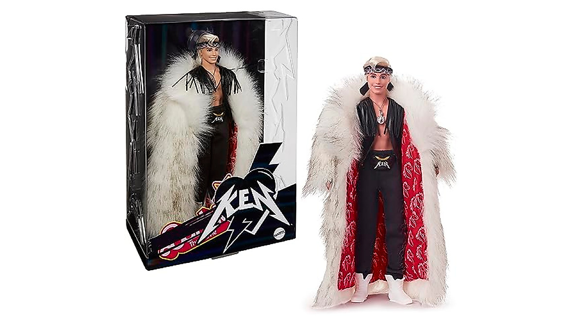 Collectible Ken Doll in Faux Fur Coat | Barbie The Movie