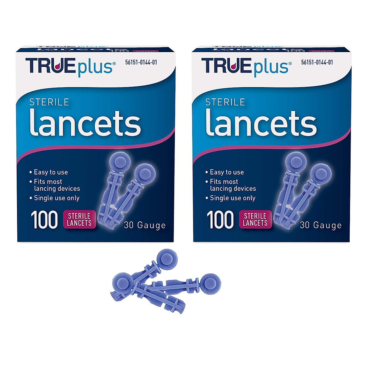 1x 100ct TRUE METRIX Test Strips + 2X 100ct 30g TRUEplus Lancets + TRUEplus Lancing Device + TRUEplus Log Book