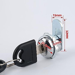 File/Office Drawer Cabinet Locks with 2 Keys Lock Furniture Hardware Door Cabinet Lock for Desk Letter Box Cam Locks Office Desk Letter Box Cam Locks