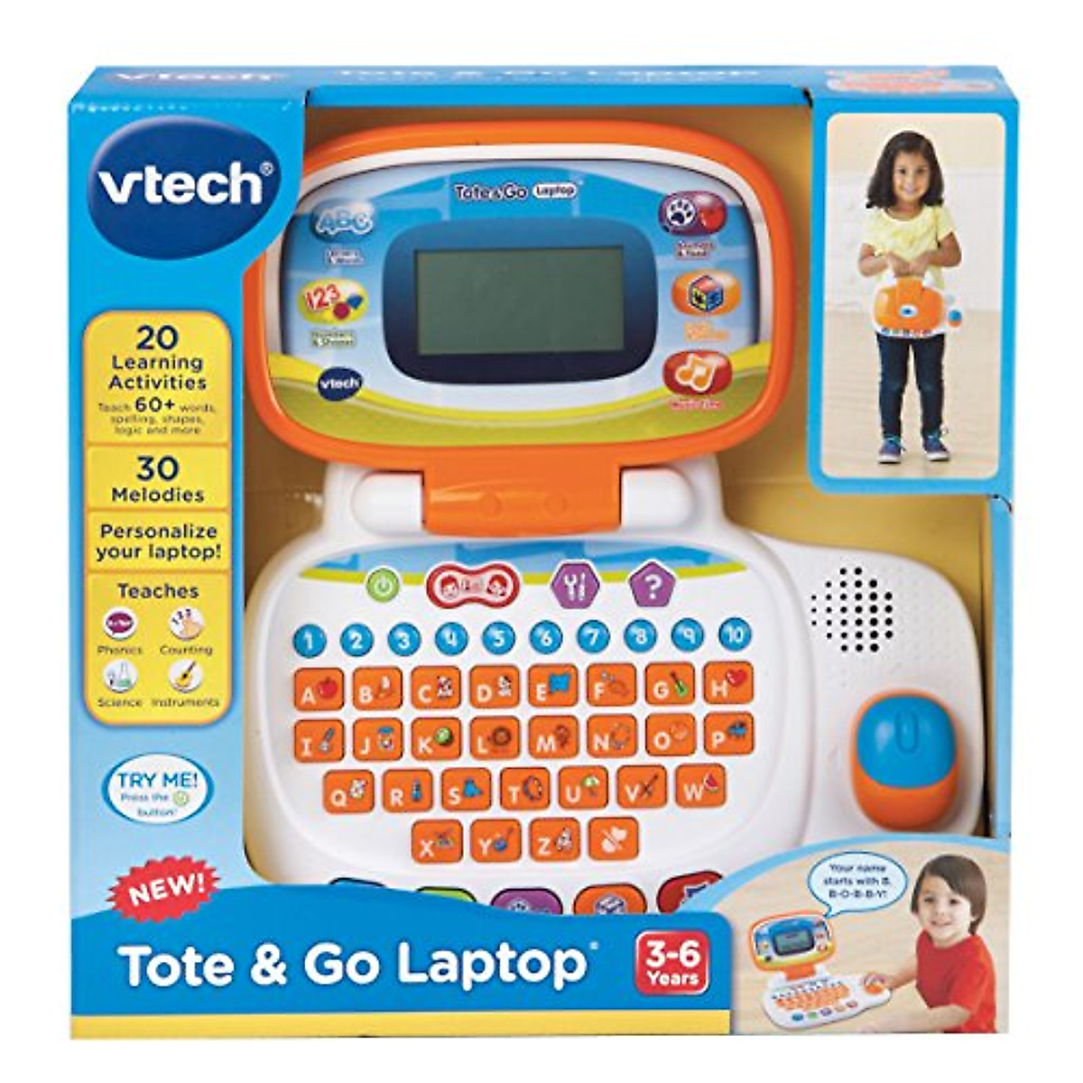 VTech Tote and Go Laptop, Orange