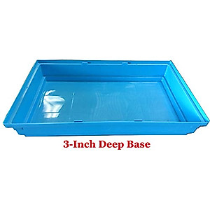 Large Twin Tower 5-Levels Crossing Level Tube Habitat Syrian Hamster Home Rodent Gerbil Mouse Mice Rat Wire Animal Cage (21L x 14W x 23H inches, Blue)