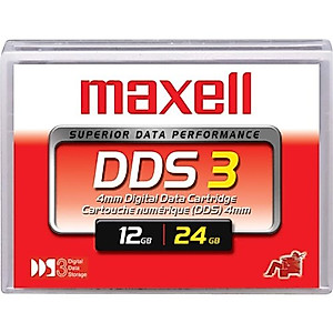 Maxell Hs-4/125s Dat Dds-3 Data Cartridge - Dat Dds-3 - 12gb (native)