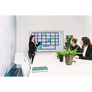 Displays2go 60 x 36 Inch Magnetic Dry Erase Board, Wall Mounted – White (WHBWAL6036)