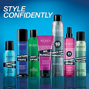 Redken Thermal Spray 11 Low Hold | Thermal Smoothing Holding Spray | For All Hair Types | Provides a Smooth, Silky & Frizz-Free Blow-Dry Finish | Mild Control | Protects Against Heat Damage | 8.5 Oz