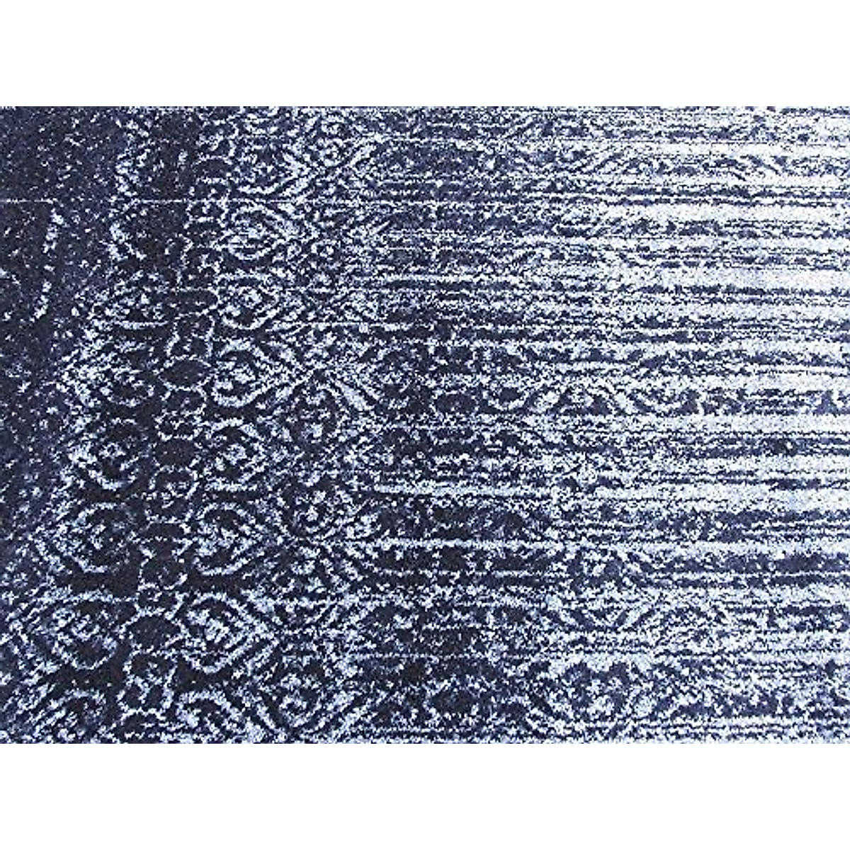 Unique Loom Del Mar Collection Area Rug-Transitional Inspired with Modern Contemporary Design, Rectangular 5' 1" x 8' 0", Blue/Navy Blue