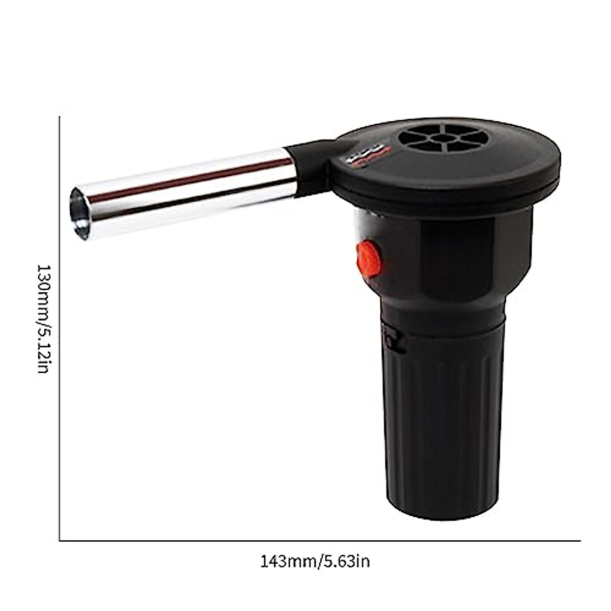 LONGSHENGDA Electric Blower Fan Grill Accessories Hair Dryer Fire Tools Aluminum Alloy Kitchen Tool for Picnic Camping Cooking