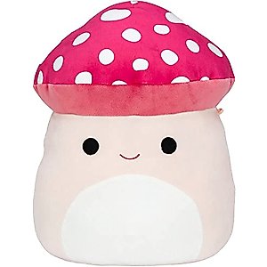 Squishmallows Official Kellytoy 8 Inch Squishy Soft Plush Toy Animals (Malcom Mushroom)