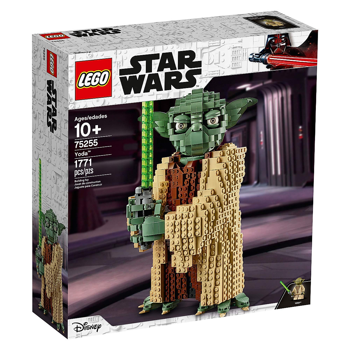 LEGO Star Wars: Attack of The Clones Yoda 75255 Yoda Building Model and Collectible Minifigure with Lightsaber (1,771 Pieces)