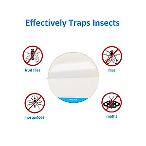 24 Pack Refill Glue Boards 3.4 Inches Sticky Pads Compatible with DynaTrap DT152 and Katchy Duo Indoor Insect Fly Mosquito Trap Bug Catcher Mosqusito Lamp