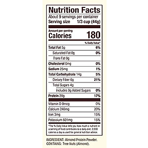 Bob's Red Mill Almond Protein Powder, 14-ounce (Pack of 4)