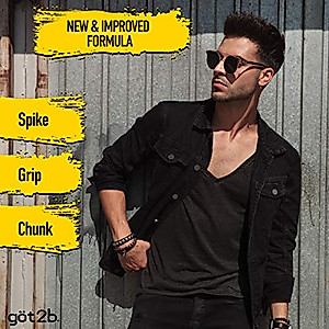 Got2B Glued Styling Spiking Hair Gel 2 - 6 oz tubes + 1 Travel 1.25 oz tube