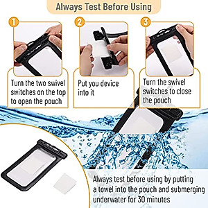Mr. Pen- Waterproof Phone Pouch, 2 Pack, Waterproof Phone Holder, Dry Bag for Phone