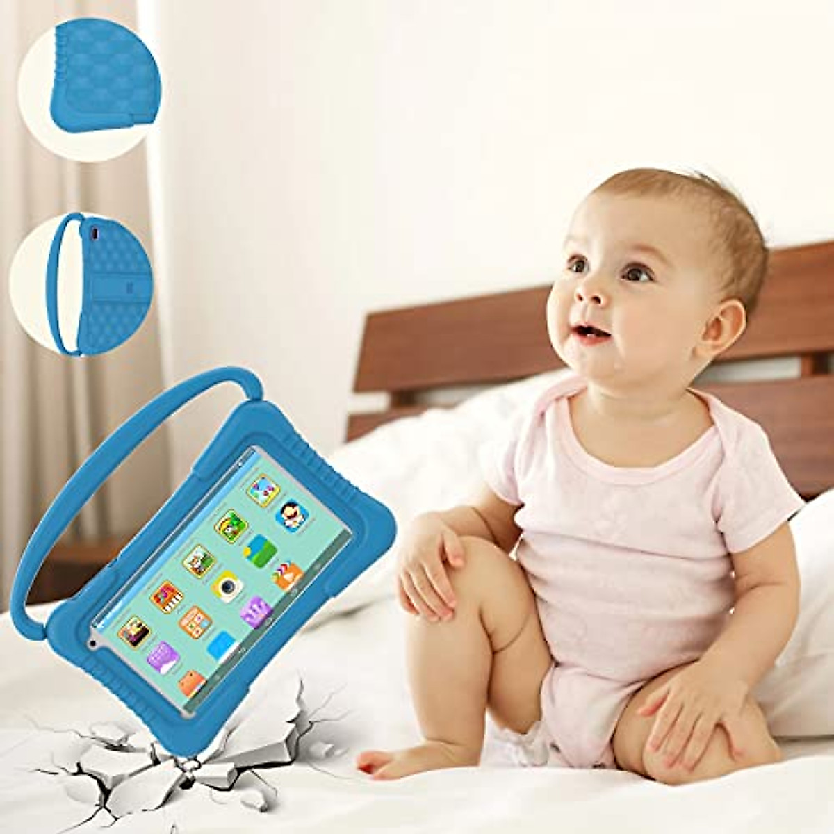 CUPEISI Q2 Kids Tablet, 7 inch, Android 11, 32GB Storage, Dual Camera, Kid-Friendly