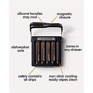 Revolution Panini Press accessory for toasters. Make grilled cheese, paninis, quesadillas and more in your toaster. Perfectly melts and crisps. Safe and easy to clean.