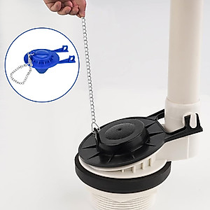 6 Pack Toilet Flapper Chain, 9.8inch Universal Flapper Chain Replacement Kit Adjustable Length Stainless Steel Toilet Flapper Lift Chain with Hook and Ring for Most Toilet Flappers