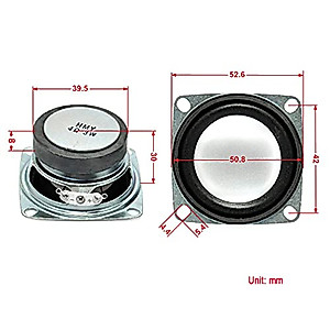 Gikfun 2" 4Ohm 3W Full Range Audio Speaker Stereo Woofer Loudspeaker with 3.5mm Audio Cable Extension Volume Control DIY Kit EK1755