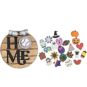 Fall Winter Thanksgiving Front Door Wreath, Halloween Wreaths Autumn Rusty Birch Leaves Pinecones Window Hanging Silk Foliage Outdoor Greeen Twig Eucalyptus Berries Hello Sign Yellow Wreaths Party