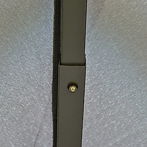 Outsunny 10' x 10' Patio Gazebo with Corner Frame Shelves, Double Roof Outdoor Gazebo Canopy Shelter with Netting for Patio, Wedding, Catering & Events, Gray