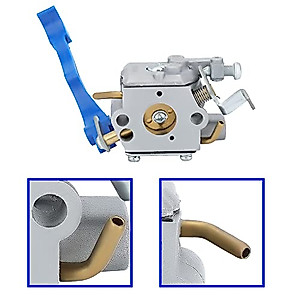 Buckbock 125B Carburetor for Husqvarna 125BX 125BVX 28CC Leaf Blower Replace 590460102 545081811 Zama C1Q-W37 with 545112101 Filter 581798001 Fuel Kit