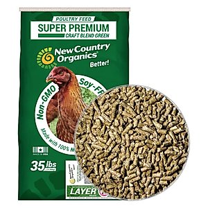 New Country Organics Soy-Free Layer Pellets for Laying Hens, 35 lbs
