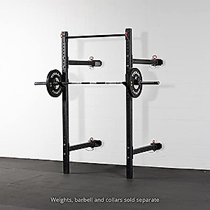 Titan Fitness X-3 Series 82-inch Wall Mounted Folding Power Rack, Space Savings Rack, Folds up to 8â€ from the Wall