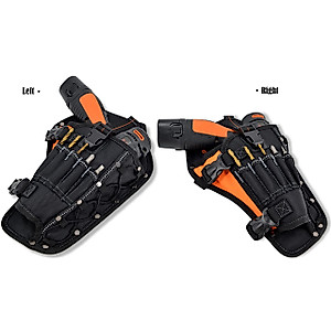 3-In1 Drill Holster Set w/Strong Magnetic Wristband & Solid 2 inch Belts for Men, Drill Holder, Tool Belt Drill Holder, 12v Power Tool Holster, Impact Holster, Impact Holder, Magnetic bit Holder