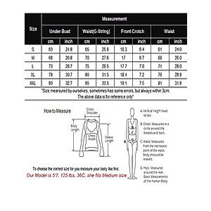 ADOME Sexy Lingerie Set for Women with Underwire Bondaged Lingerie Set Strappy Push Up 3 Piece Garter Lingerie Set(Black,Large)