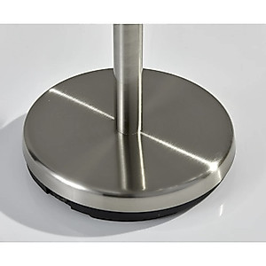 Adesso Home 4108-22 Transitional Three Light Floor Lamp from Belle Collection in Pwt, Nckl, B/S, Slvr. Finish, 46.00 inches, Brushed Steel