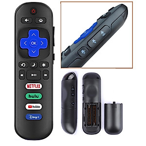 Rupmmehon (Pack of 2) Replaced Remote Control for Roku TV Universal Replacement Compatible with TCL/Hisense/Element/Insignia/JVC/Onn/Philips/RCA/Sharp/Westinghouse Series Smart TVs