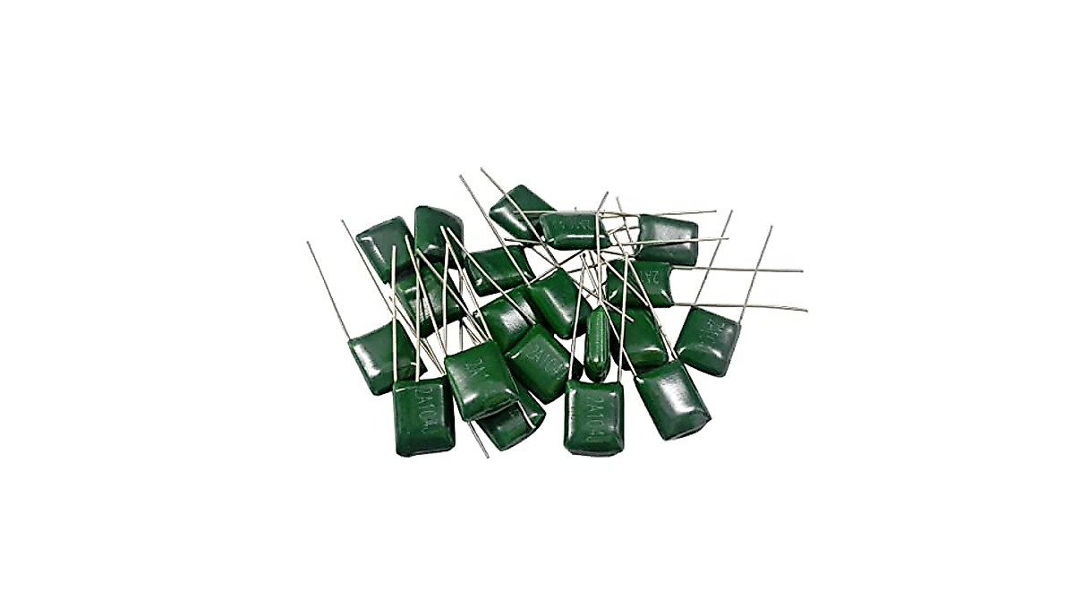 Cermant 20pcs 0.1uf 100V Polyester Capacitors | DIY & Repair