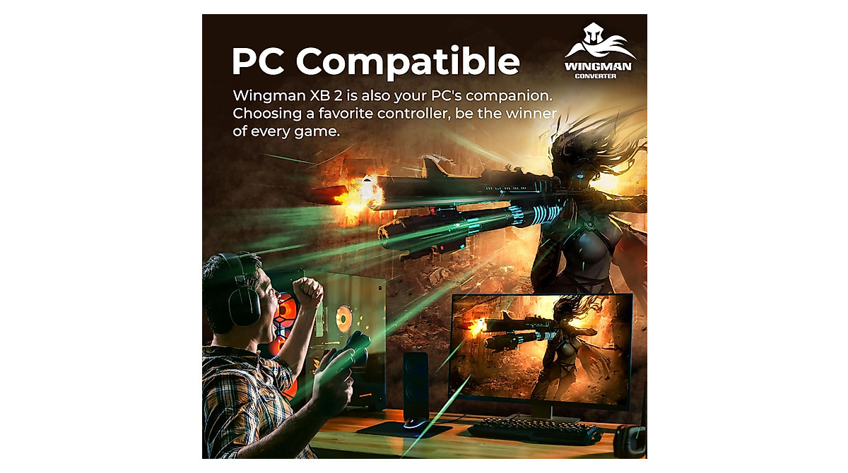 Brook Wingman XB2: Wireless Controller Adapter for Xbox Retro & PC