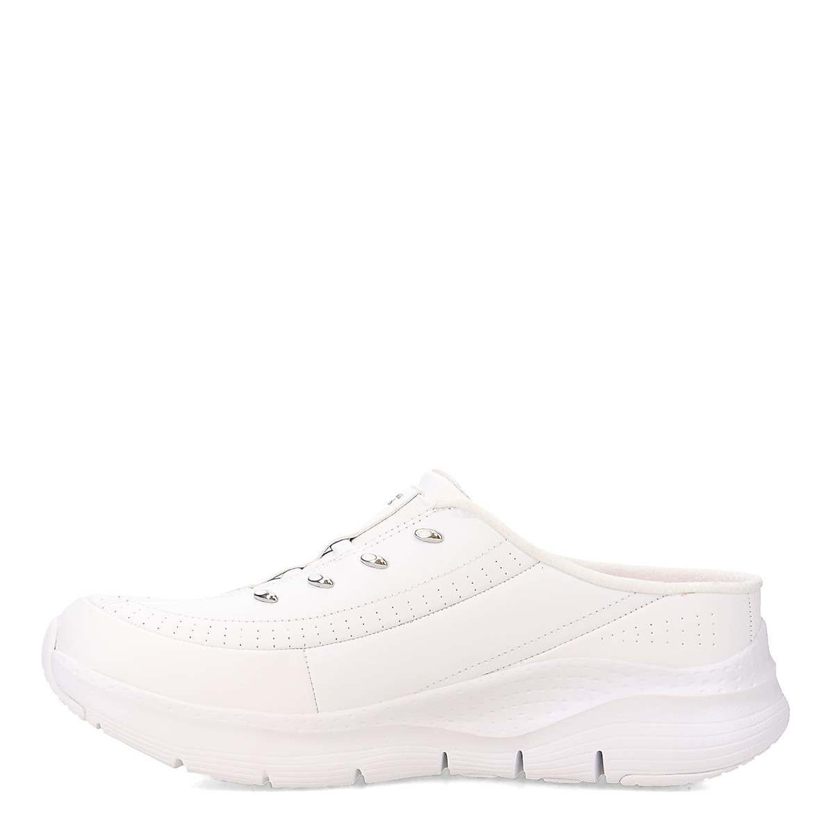 Skechers Arch Fit - Blessful Me White Silver 8 B (M)